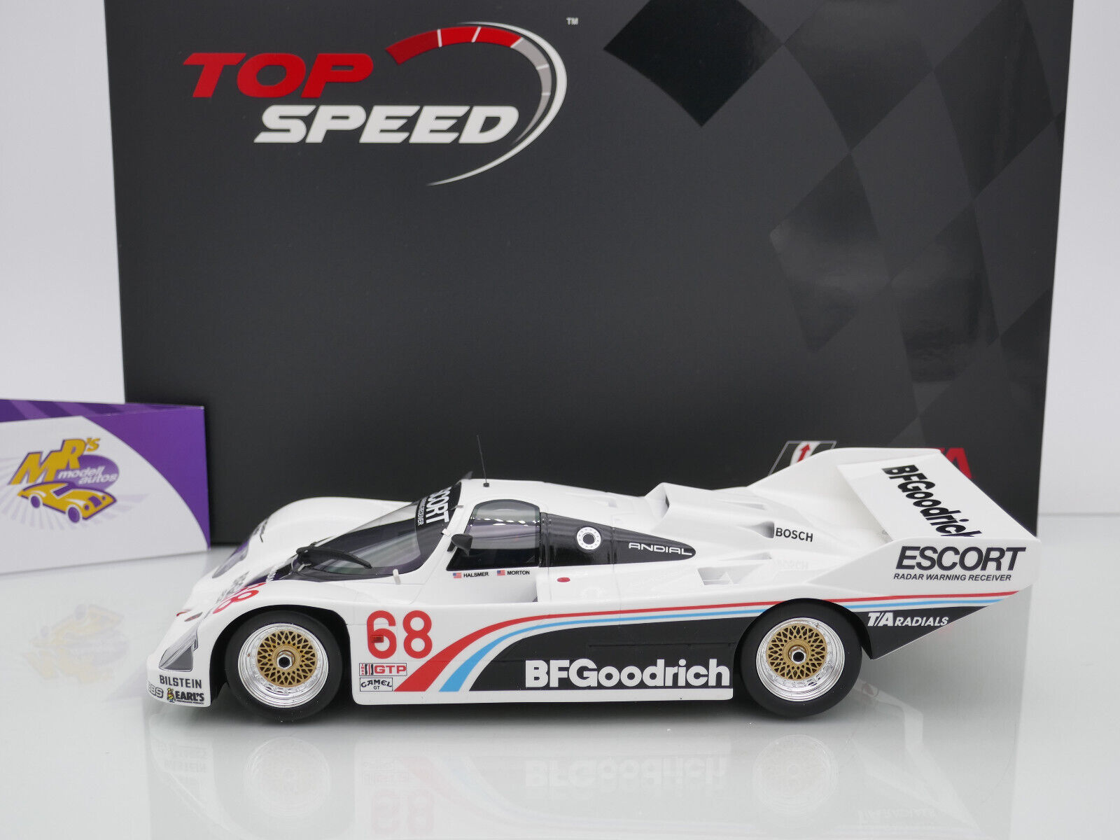 Mrs Modellautos - Top Speed TS0432 # Porsche 962 Nr.68 Winner IMSA 500 ...