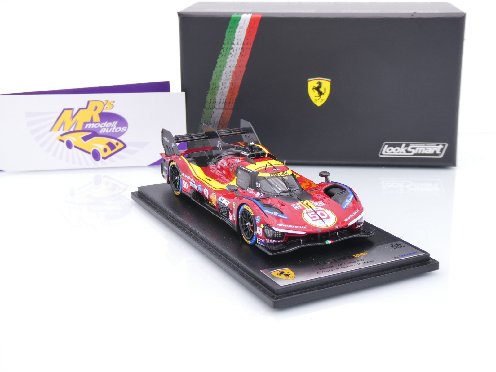 Mrs Modellautos - Look Smart LSLM192 # Ferrari 499P Hypercar #50 24h Le ...