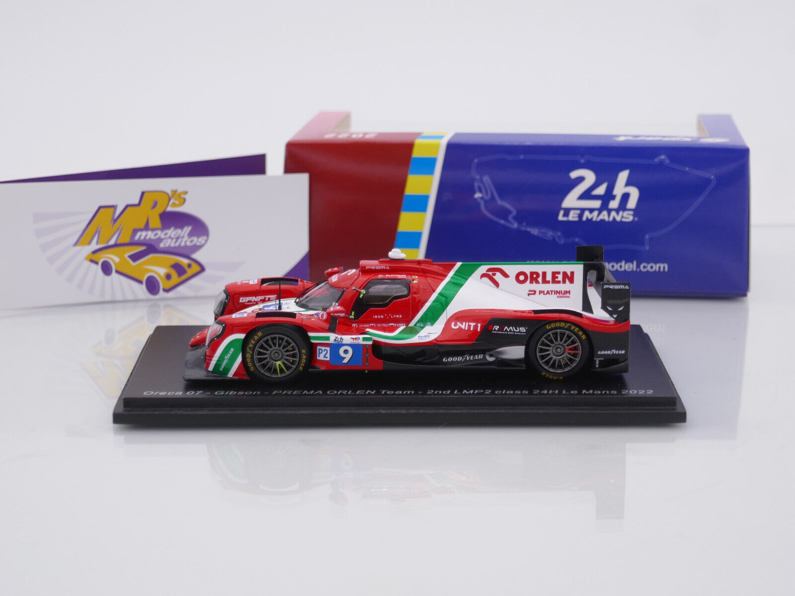 Mrs Modellautos - Spark S8618 # Oreca 07 - Gibson Nr.9 2ter LMP2 Pro ...