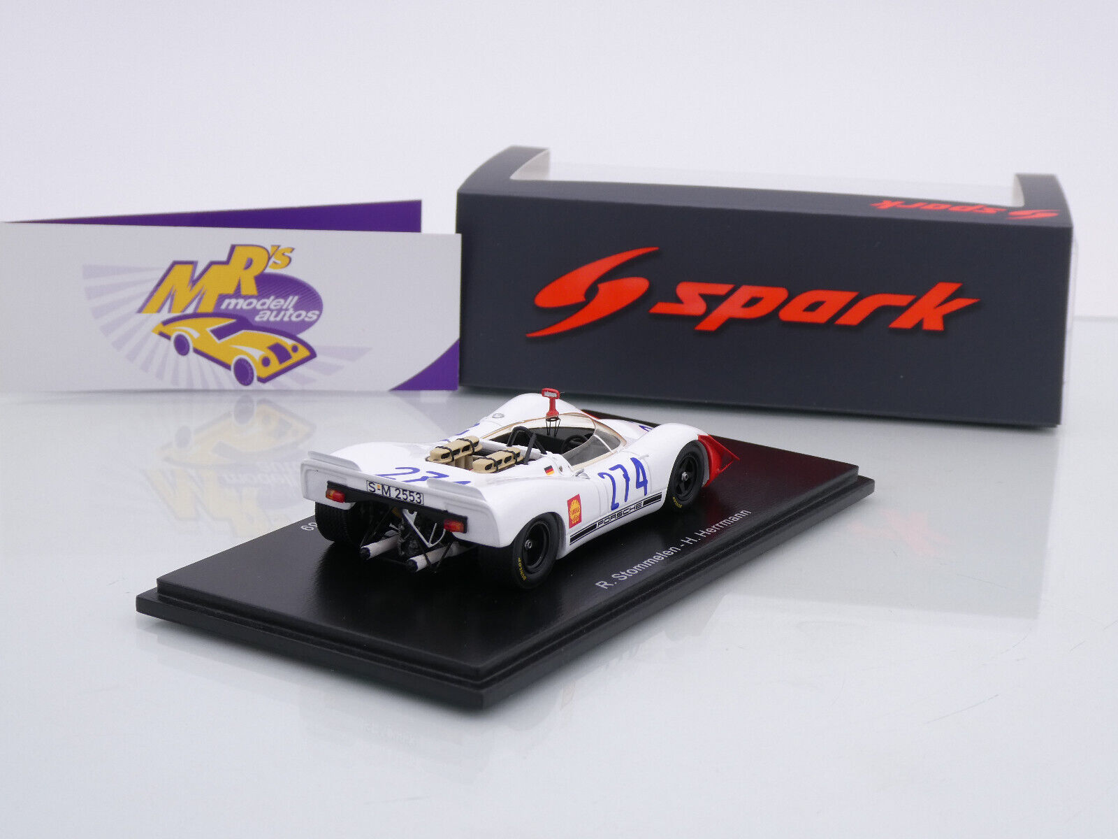 Mrs Modellautos - Spark S9246 # Porsche 908-2 Nr.274 3ter Platz Targa ...