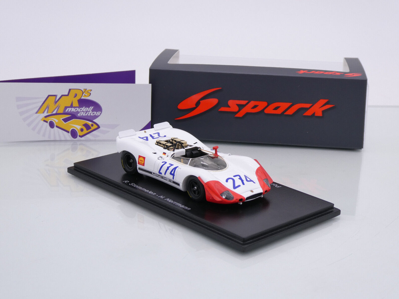 Mrs Modellautos - Spark S9246 # Porsche 908-2 Nr.274 3ter Platz Targa ...