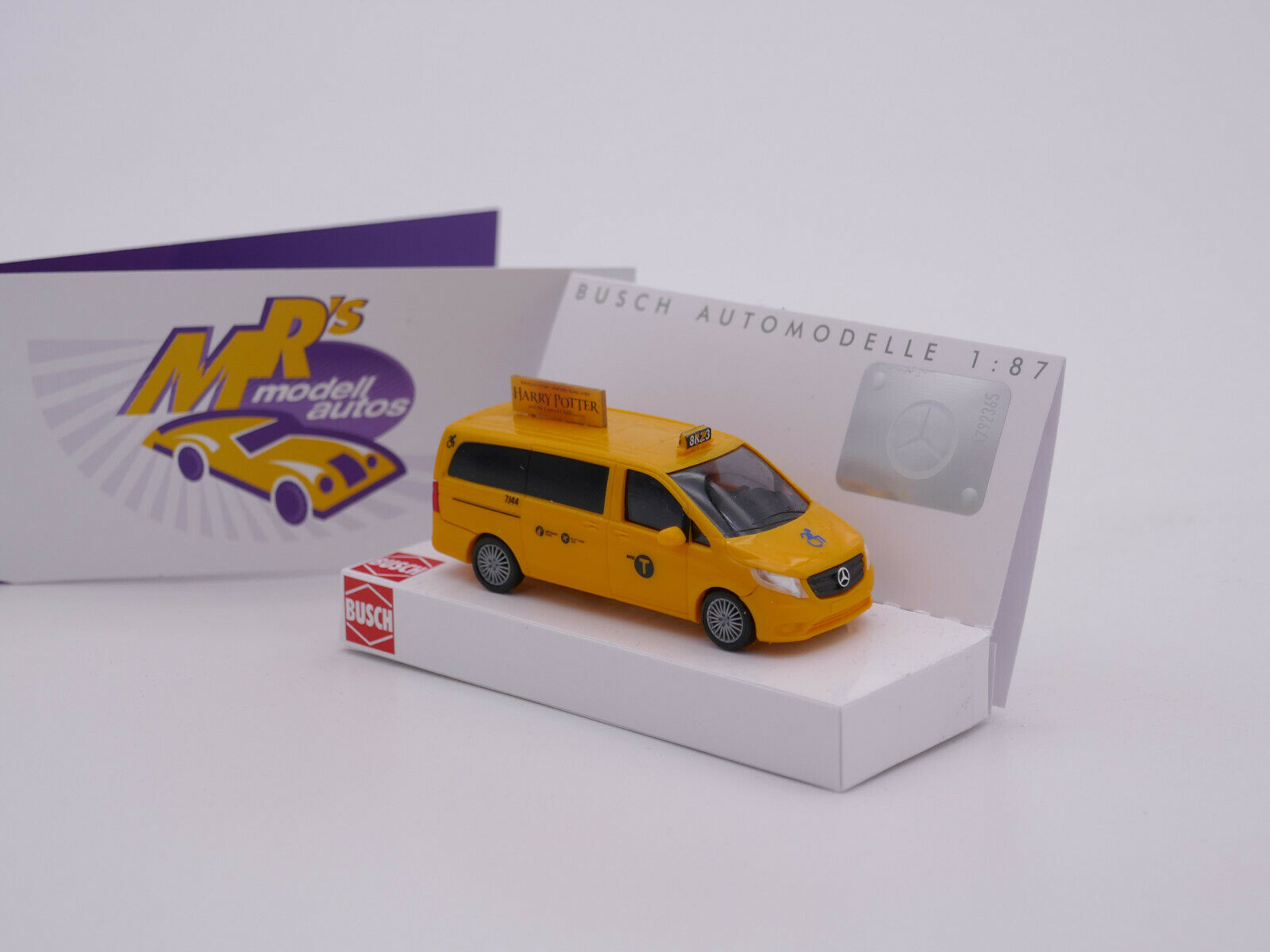 Mrs Modellautos - Busch 51192 # Mercedes Benz Vito gelb " US - N.Y.C ...