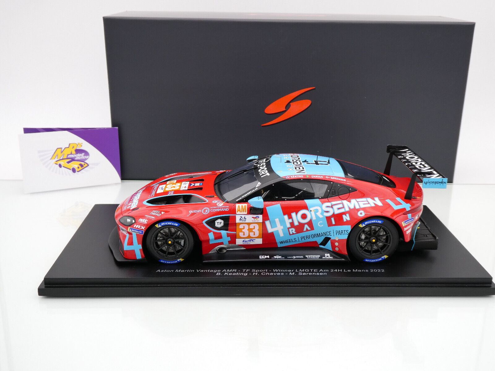 Mrs Modellautos - Spark 18S820 # Aston Martin Vantage AMR Nr.33 Sieger ...