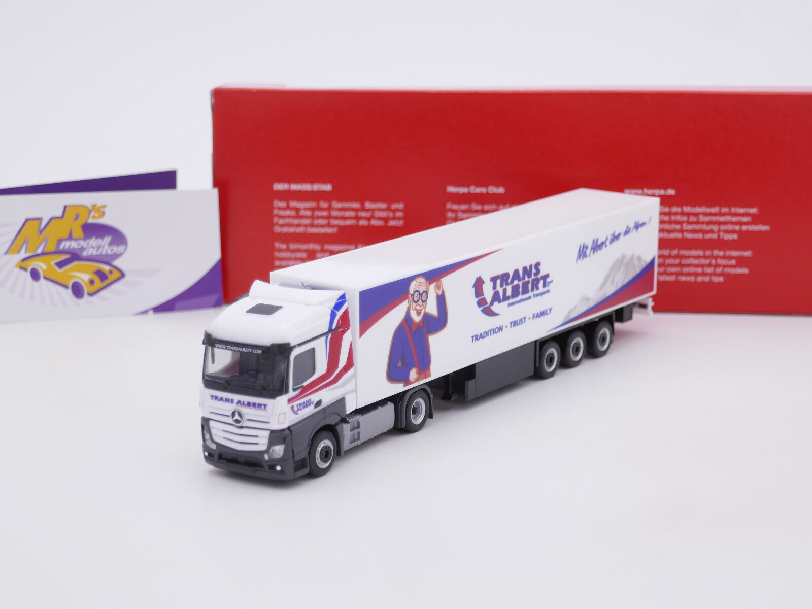 Mrs Modellautos - Herpa 314992 # Mercedes Benz Actros Kühlkoffer ...