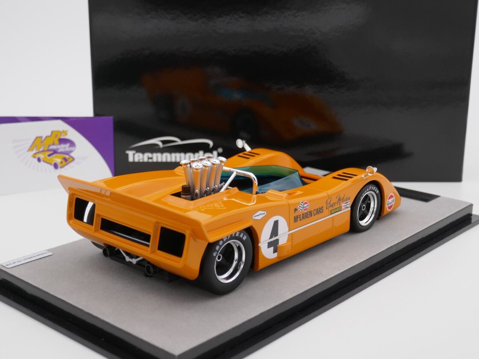 Mrs Modellautos - Tecnomodel TM18-252A # McLaren M8A Can-Am Winner Riverside 1968 " Bruce ...