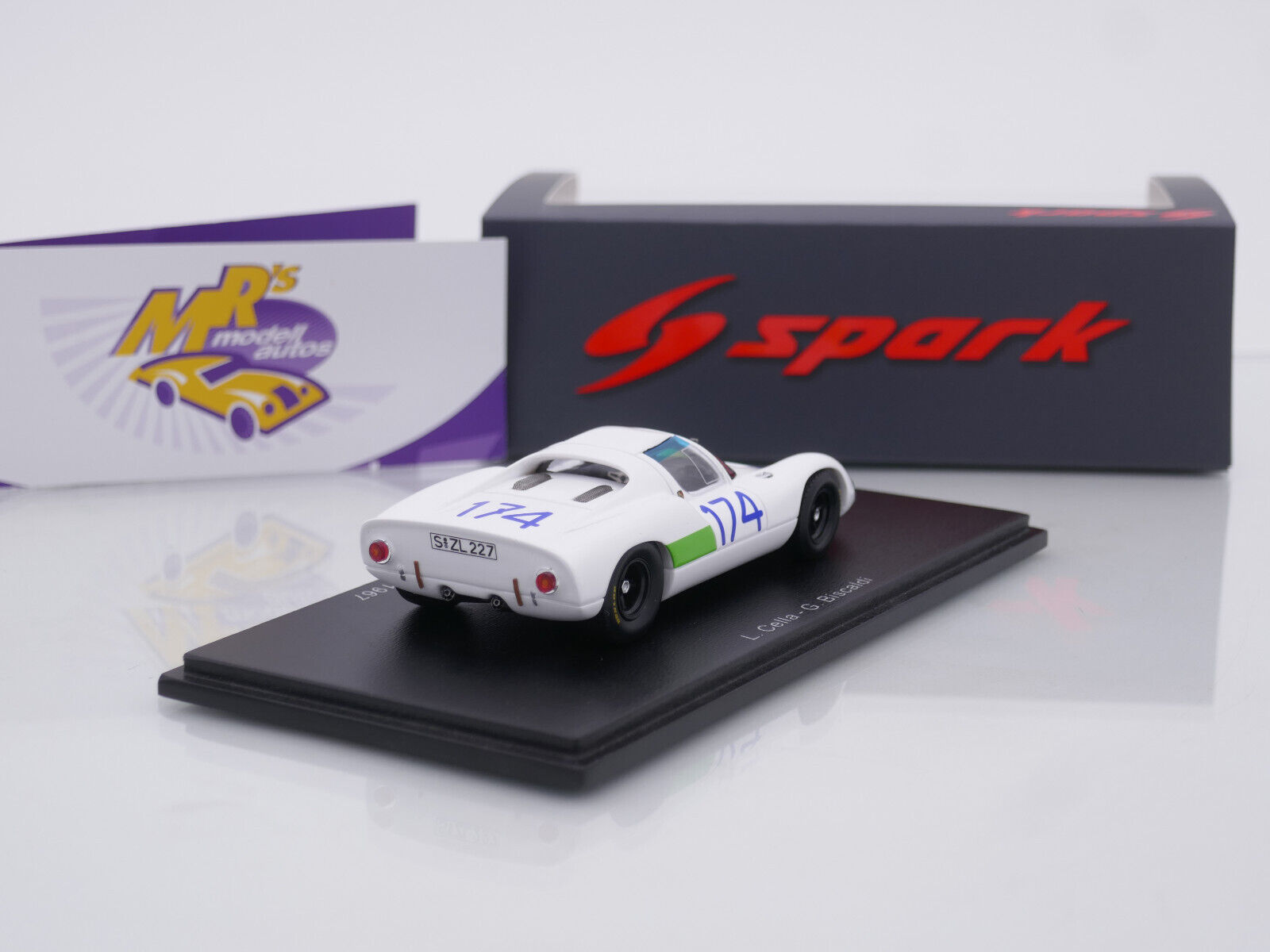 Mrs Modellautos - Spark S9237 # Porsche 910 Nr.174 2nd Targa Florio ...