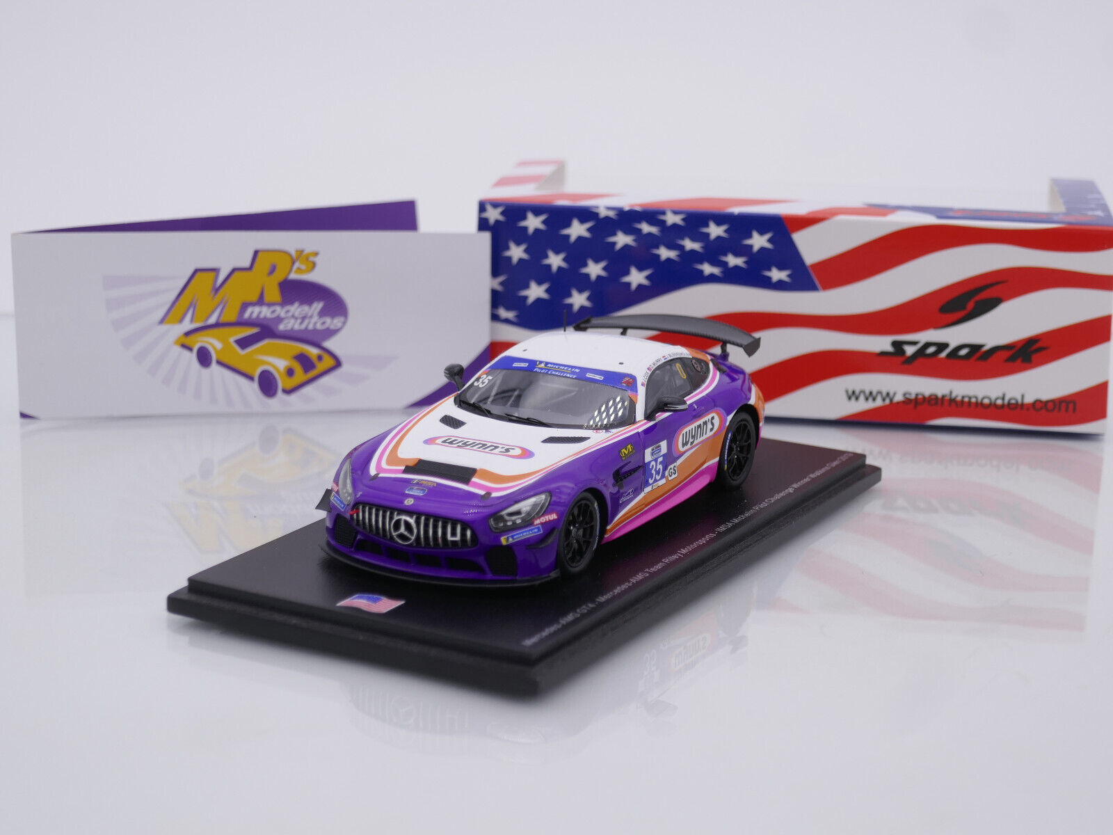Mrs Modellautos - Spark US138 # Mercedes-AMG GT4 Nr.35 Winner IMSA ...