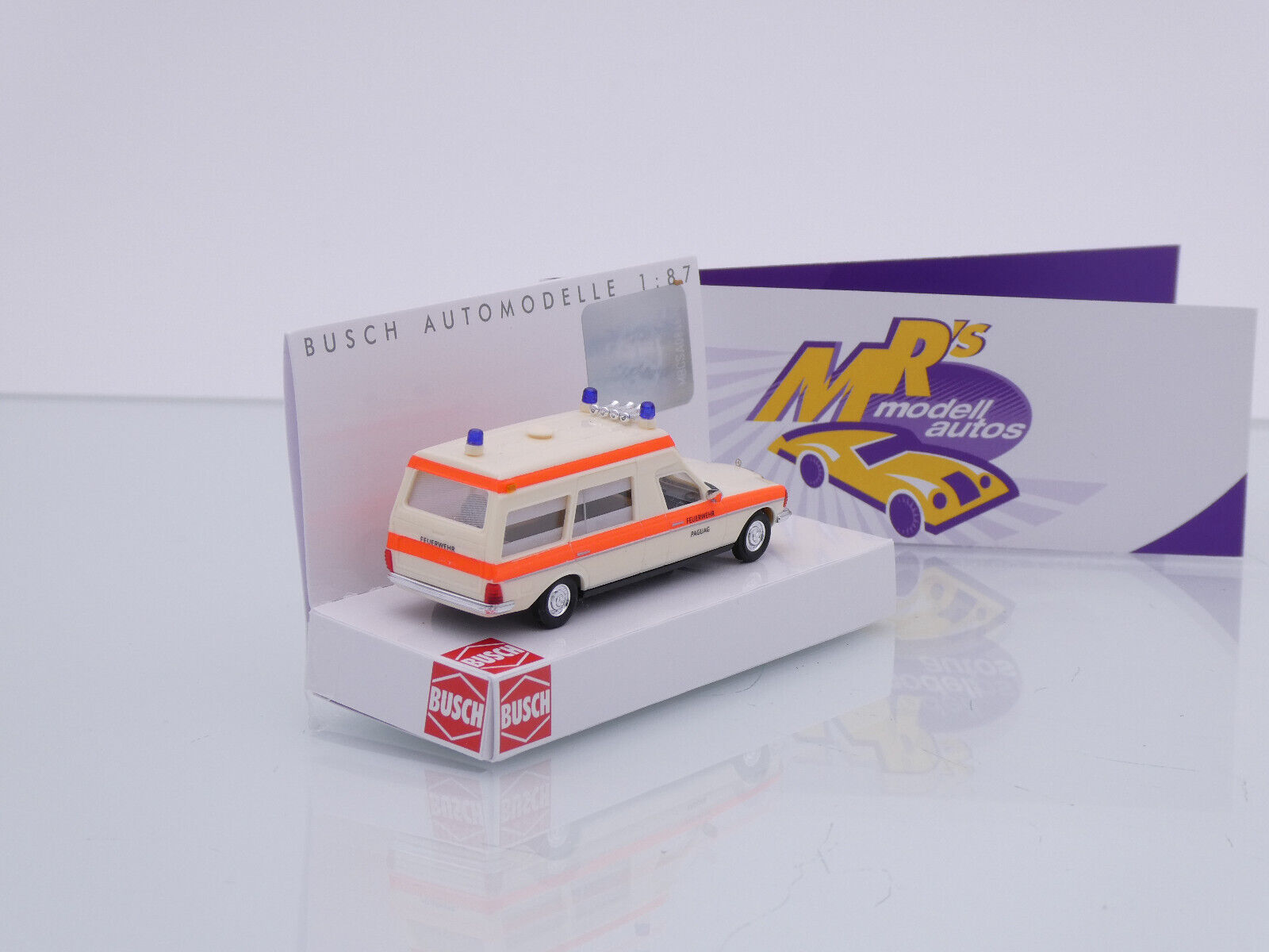 Mrs Modellautos - Busch 52222 # Mercedes-Benz VF 123 Miesen creme-rot ...