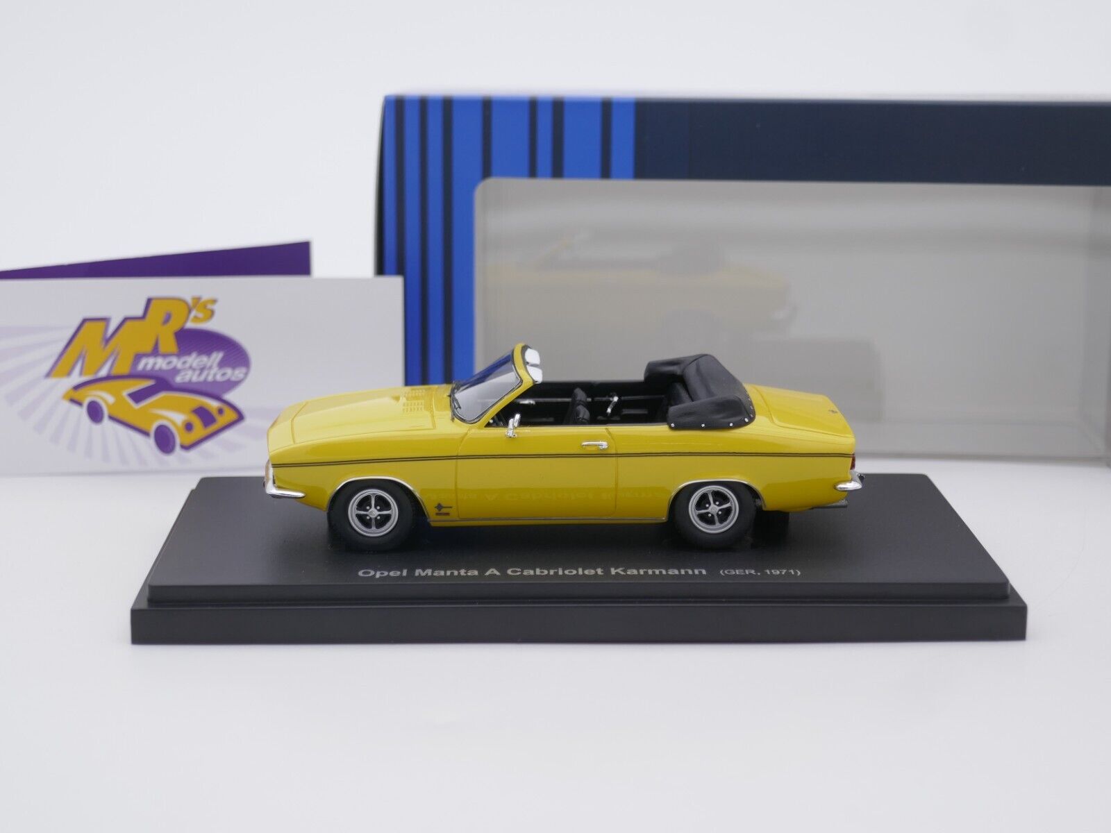 Mrs Modellautos - Autocult Avenue 60085 # Opel Manta A Cabriolet ...