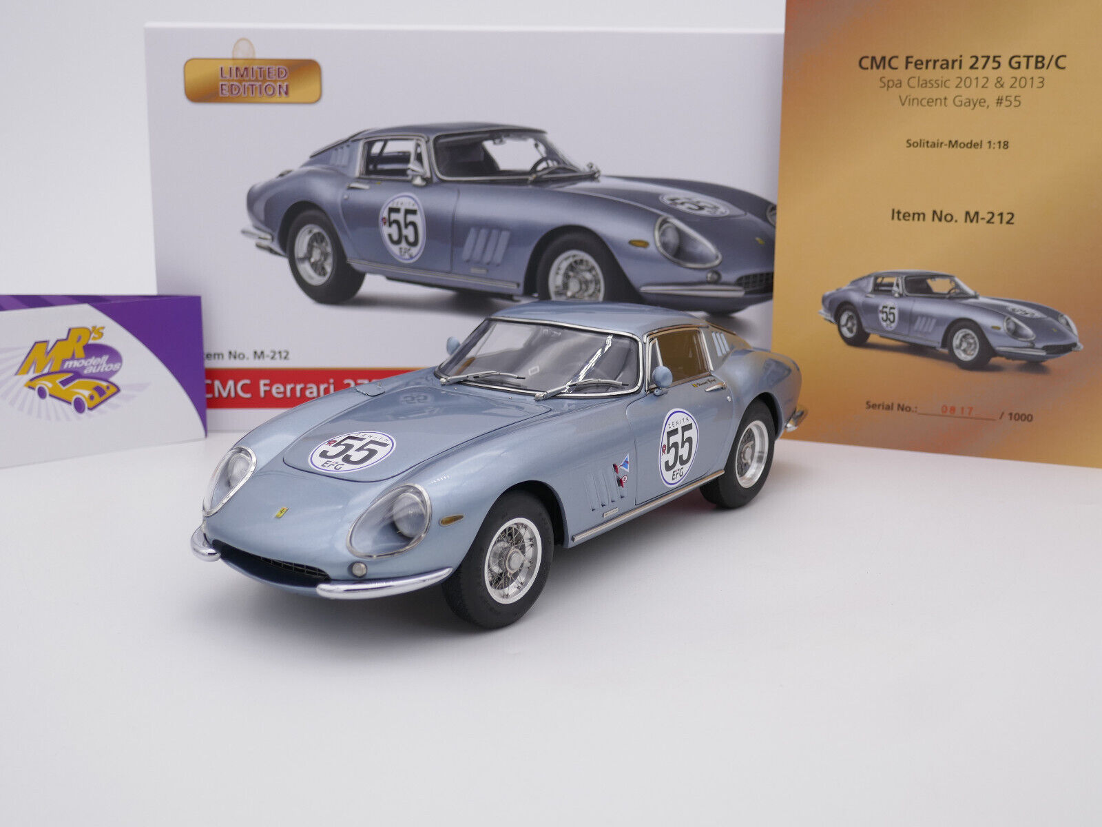 Mrs Modellautos - CMC M-212 # Ferrari 275 GTB/C Coupe Spa Classic 2012 ...