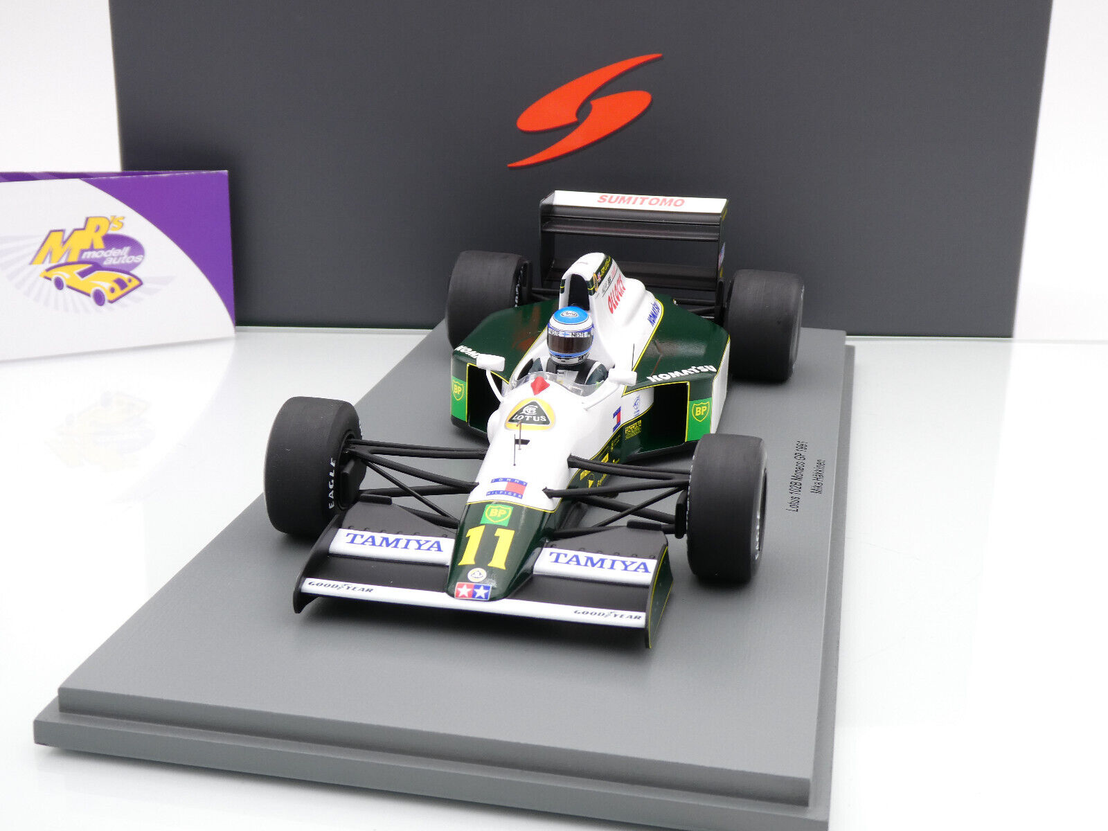 Mrs Modellautos - Spark 18S415 # Lotus 102B F1 Nr.11 Monaco F1 GP 1991 ...