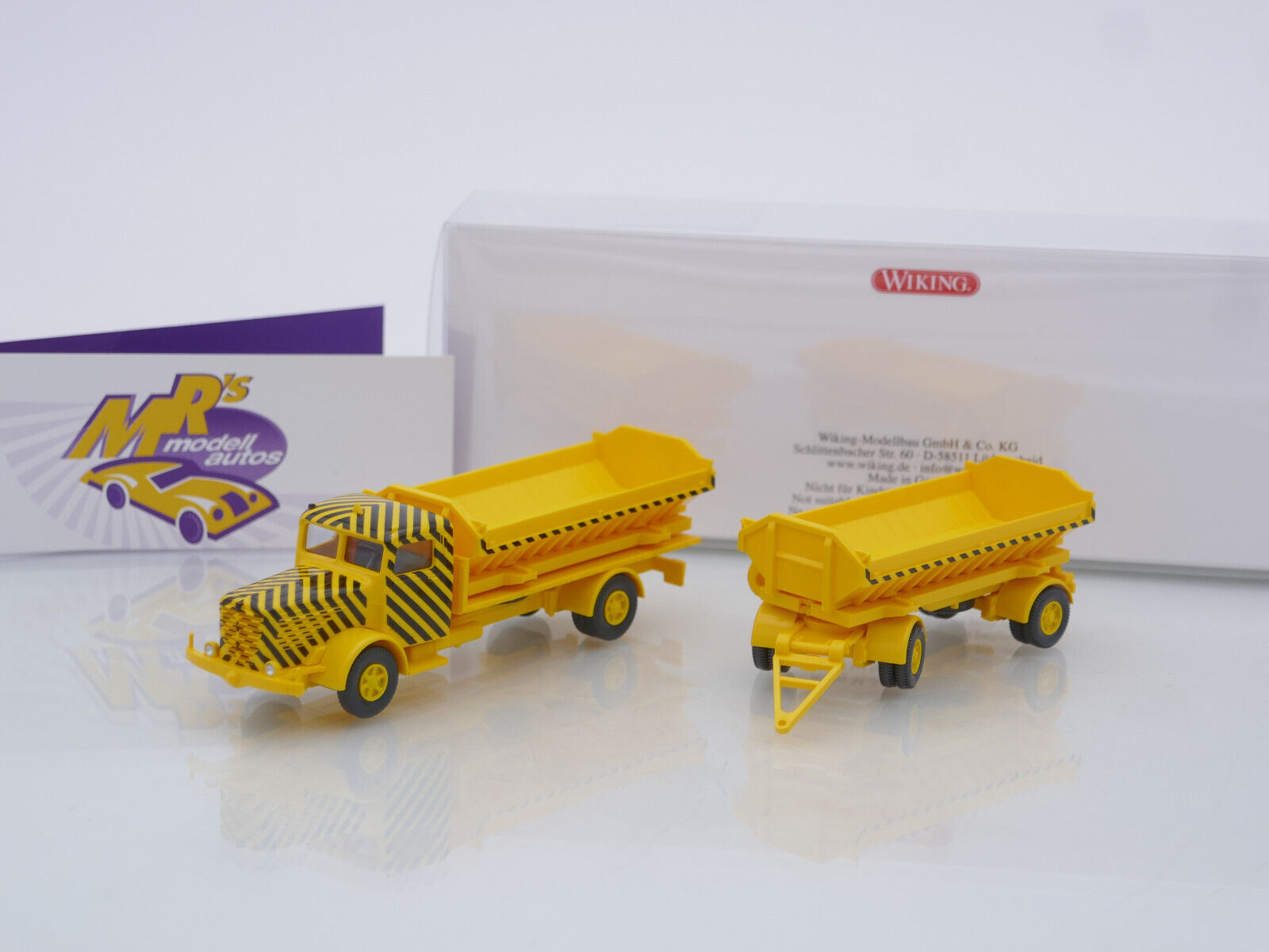 Mrs Modellautos - Wiking 0675 06 # Büssing 8000 Kipperhängerzug Baujahr ...