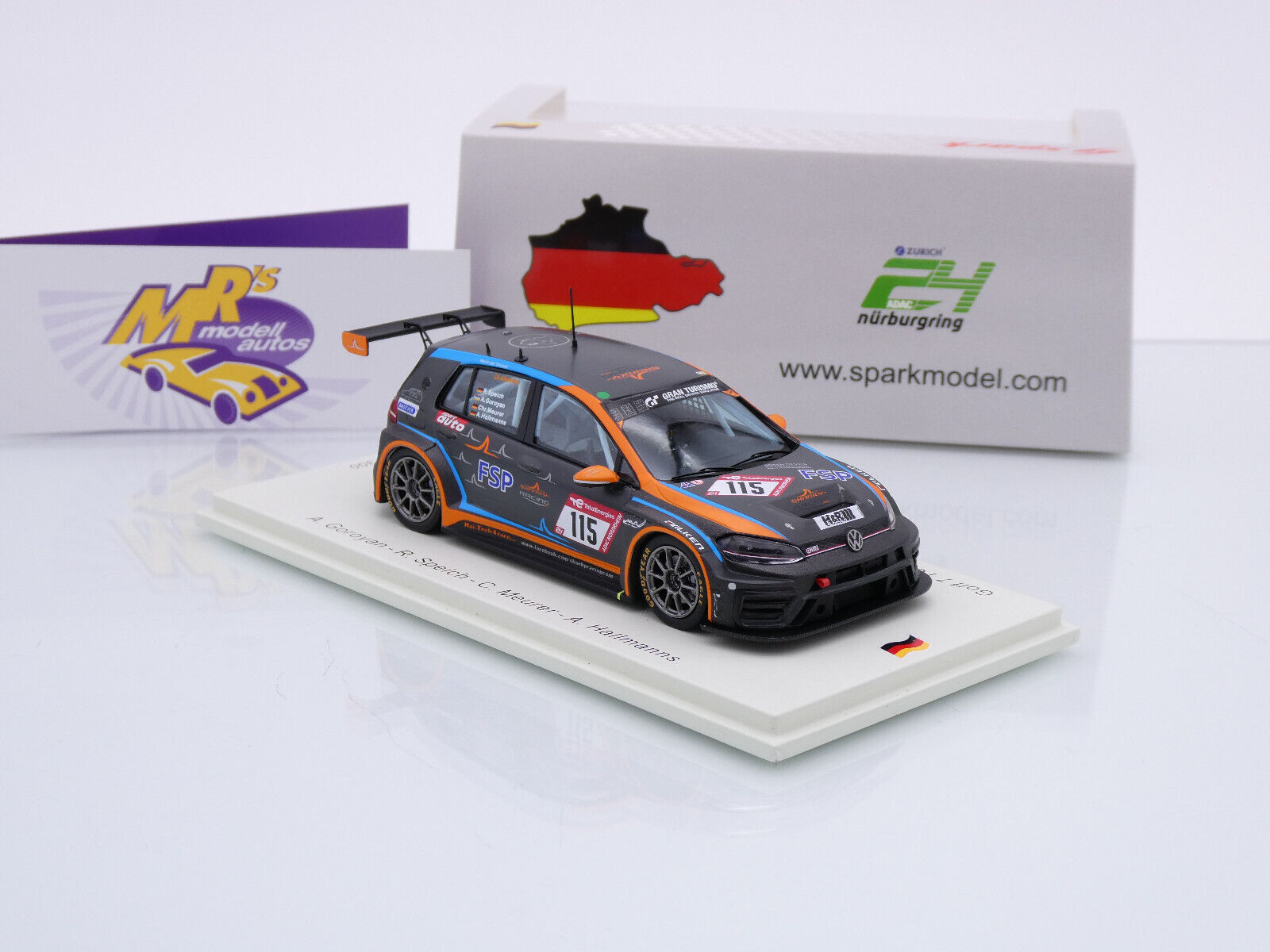 MRs Modellautos Ihr Modellauto Spezialist - Spark SG867 # VW Golf 7 TCR ...