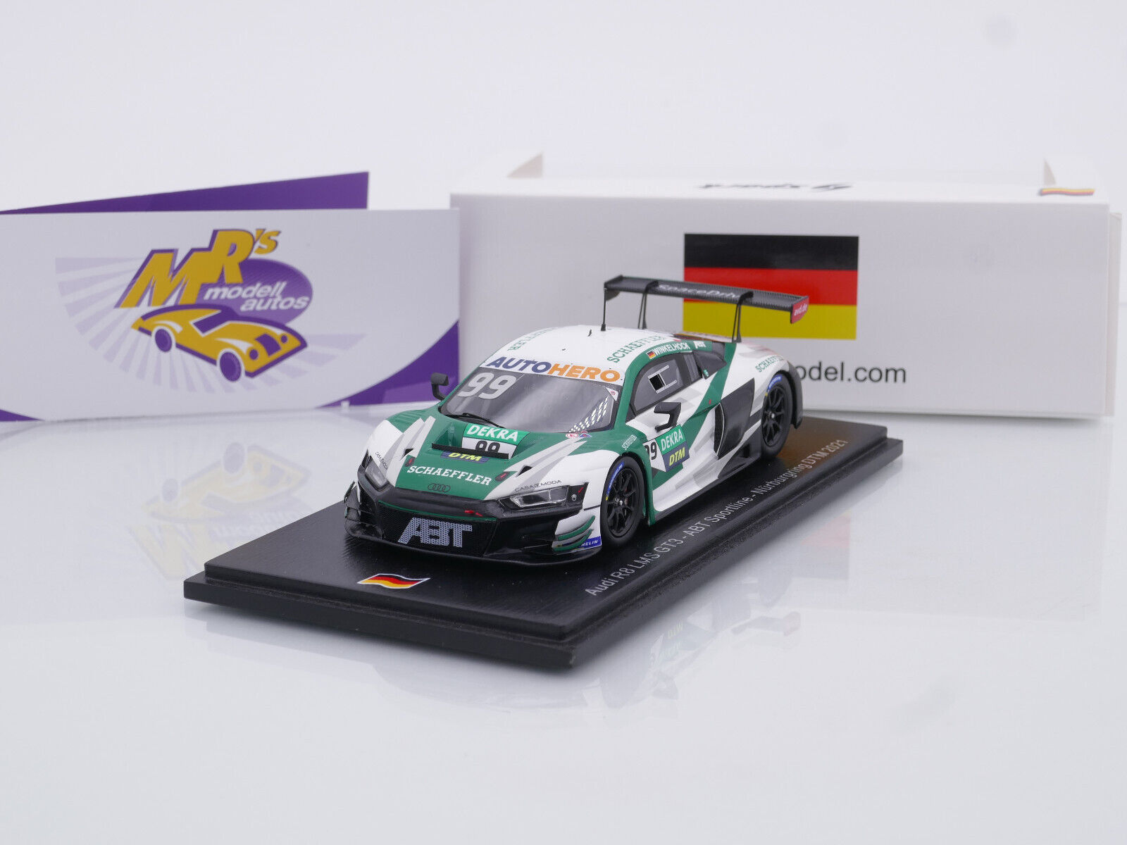 Mrs Modellautos - Spark SG810 # Audi R8 LMS GT3 Nr.99 DTM 2021 " Markus ...