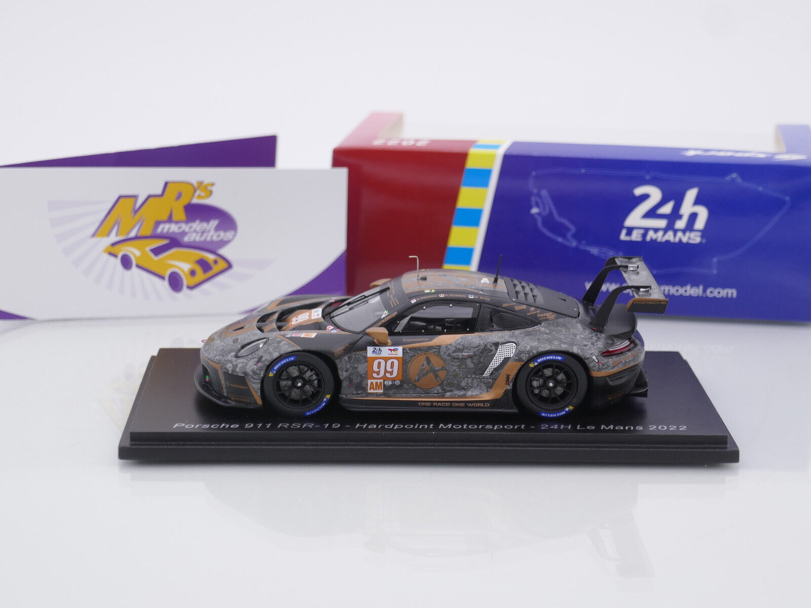 Mrs Modellautos - Spark S8656 # Porsche 911 RSR-19 Nr.99 24h Le Mans 2022 " Hardpoint Motorsport ...